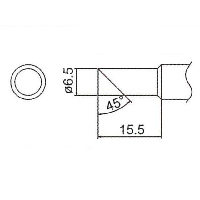 ●メーカー名：エスコ / ESCO●商品名：φ6.5mm こて先（EA304HD-47用）●メーカー品番：EA304HD-11●JANコード：4548745864496商品の保証は、メーカー保証書の内容に準じます。こて先：φ6.5mmEA3...
