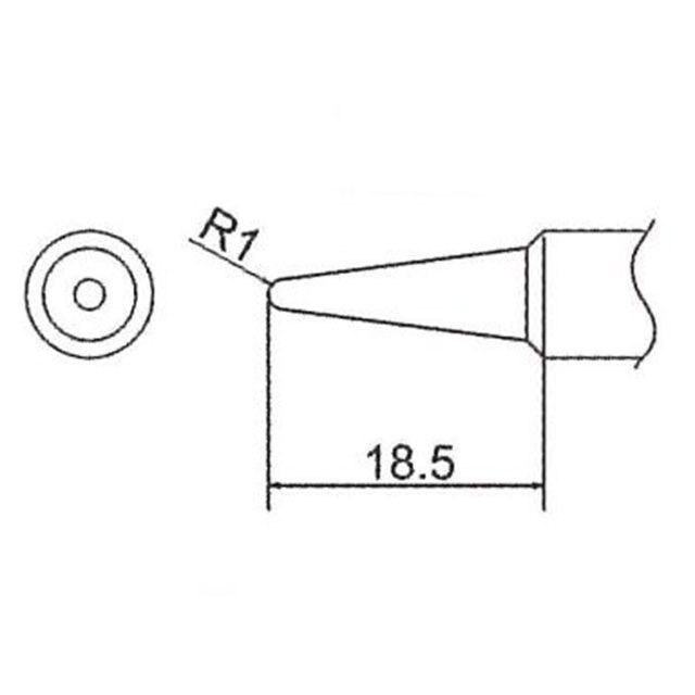 ●メーカー名：エスコ / ESCO●商品名：R1.0mm こて先（EA304HD-47用）●メーカー品番：EA304HD-14●JANコード：4548745864526商品の保証は、メーカー保証書の内容に準じます。こて先：R1.0mmEA3...