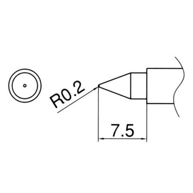 ●メーカー名：エスコ / ESCO●商品名：R0.2mm こて先（EA304HE用）●メーカー品番：EA304HE-1●JANコード：4518340693487商品の保証は、メーカー保証書の内容に準じます。先端サイズ：R0.2EA304HE...