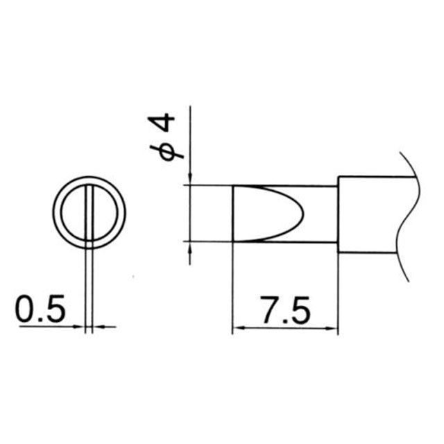 ●メーカー名：エスコ / ESCO●商品名：4.0mm こて先（EA304HE用）●メーカー品番：EA304HE-2●JANコード：4518340693494商品の保証は、メーカー保証書の内容に準じます。先端サイズ：φ4.0mmEA304H...
