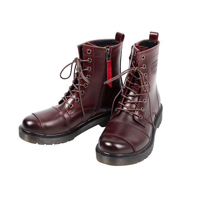 ●メーカー名：デグナー / DEGNER●商品名：HS-B8A レディースシフトガード付レザーZIPブーツ（ワイン）●サイズ 24.5cm・サイズ：22.5cmはこちら・サイズ：23.0cmはこちら・サイズ：23.5cmはこちら・サイズ：2...