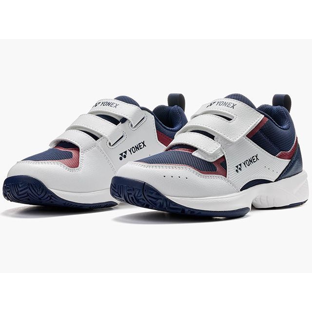 ●メーカー名：ヨネックス / YONEX●商品名：SHTPJVA パワークッションプロムーブジュニアAC（ホワイト/ネイビー/レッド）●サイズ 18.0cm・サイズ：19.0cmはこちら・サイズ：20.0cmはこちら・サイズ：21.0cmは...