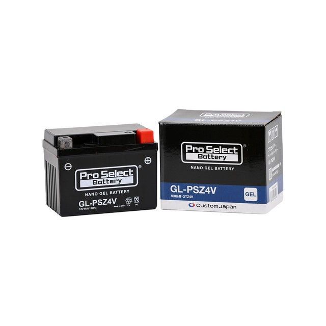 ●メーカー名：プロセレクトバッテリー / Pro Select Battery●商品名：GL-PSZ4V ナノ・ジェルバッテリー（GTZ4V互換）/（ジェルタイプ 液入充電済）●メーカー品番：PSZ4V●JANコード：45800804810...