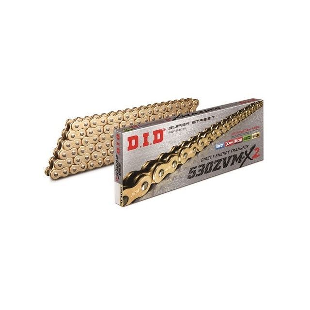 ●メーカー名：ディーアイディー / DID●商品名：ZVM-X2シリーズチェーン 530ZVM-X2-110L ZJ（カシメ） ゴールド●メーカー品番：DID530ZVM-X2-110ZJ G&G●JANコード：4525516140669●...