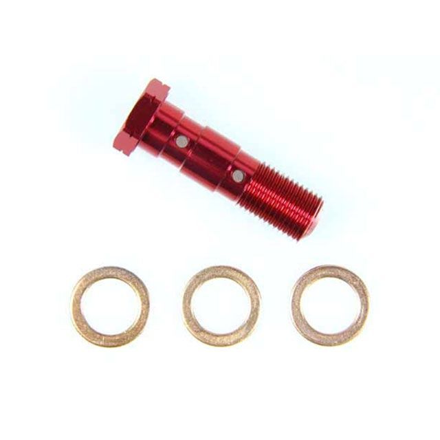 ●メーカー名：スウェッジライン / SWAGE-LINE●商品名：BANJOボルト レッド 10mm-1.00 ダブル●メーカー品番：EAP303●JANコード：4520616178550弊社ではカスタムオーダー（ホースの長さ・取り回し・カ...