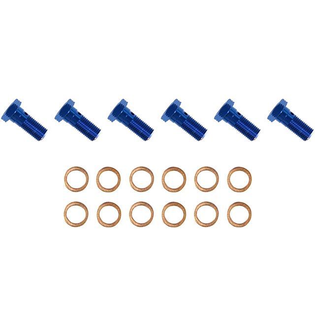 ●メーカー名：スウェッジライン / SWAGE-LINE●商品名：BANJOボルト（6ケ）ブルー 3/8-24 シングル●メーカー品番：GRP308-6●JANコード：4520616613846弊社ではカスタムオーダー（ホースの長さ・取り回...