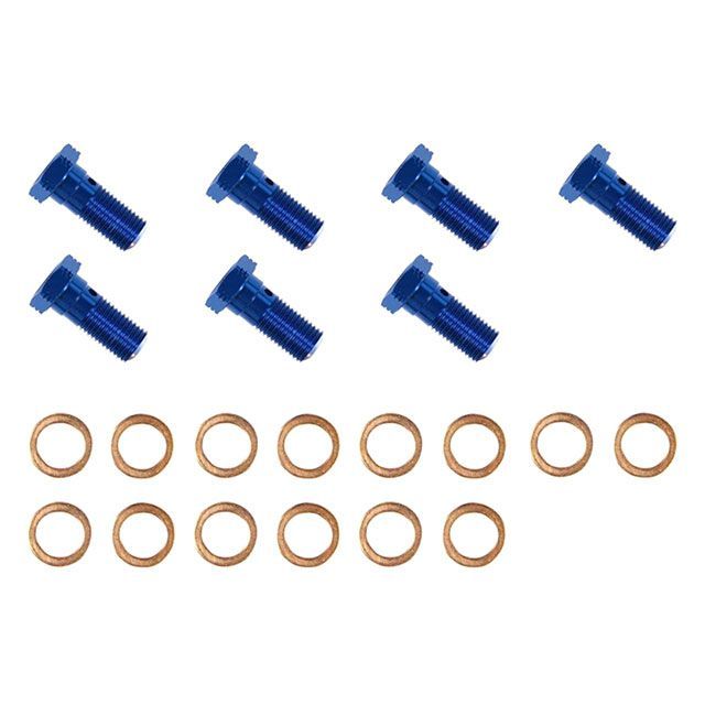 ●メーカー名：スウェッジライン / SWAGE-LINE●商品名：BANJOボルト（7ケ）ブルー 3/8-24 シングル●メーカー品番：GRP308-7●JANコード：4520616613853弊社ではカスタムオーダー（ホースの長さ・取り回...