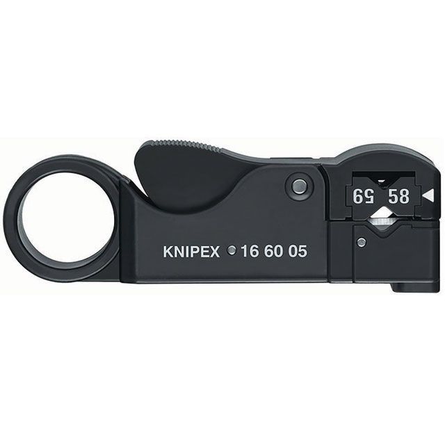 ●メーカー名：クニペックス / KNIPEX●商品名：1660-05 同軸ケーブルストリッパーRG58/59/62（SB）●メーカー品番：・1660-05●JANコード：4003773044888商品の保証は、メーカー保証書の内容に準じます...