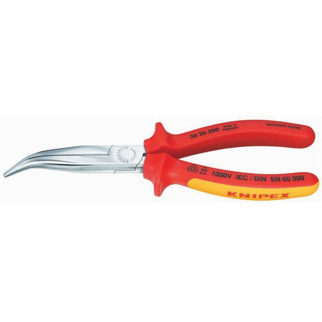 ●メーカー名：クニペックス / KNIPEX●商品名：2626-200 絶縁40゜先曲ラジオペンチ 1000V（SB）●メーカー品番：・2626-200●JANコード：4003773010944商品の保証は、メーカー保証書の内容に準じます。...