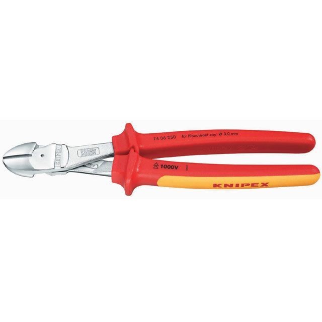 ●メーカー名：クニペックス / KNIPEX●商品名：7406-250 絶縁強力斜ニッパー 1000V●メーカー品番：・7406-250●JANコード：4003773041955商品の保証は、メーカー保証書の内容に準じます。仕様■切断能力（...