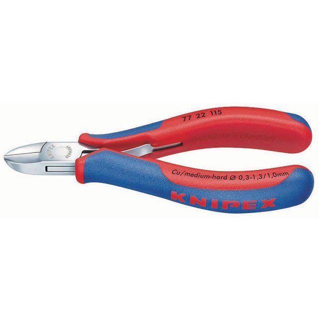 ●メーカー名：クニペックス / KNIPEX●商品名：7722-115 エレクトロニクスニッパー（SB）●メーカー品番：・7722-115●JANコード：4003773027973商品の保証は、メーカー保証書の内容に準じます。仕様■切断能力...