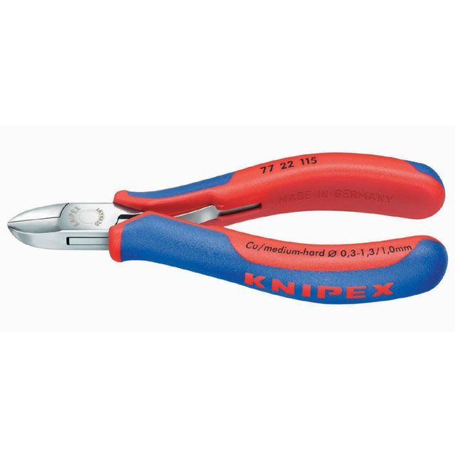 ●メーカー名：クニペックス / KNIPEX●商品名：7722-130 エレクトロニクスニッパー●メーカー品番：・7722-130●JANコード：4003773040446商品の保証は、メーカー保証書の内容に準じます。●仕様■切断能力（軟線...
