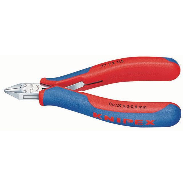 ●メーカー名：クニペックス / KNIPEX●商品名：7772-115 エレクトロニクスニッパー（SB）●メーカー品番：・7772-115●JANコード：4003773028000商品の保証は、メーカー保証書の内容に準じます。仕様■切断能力...
