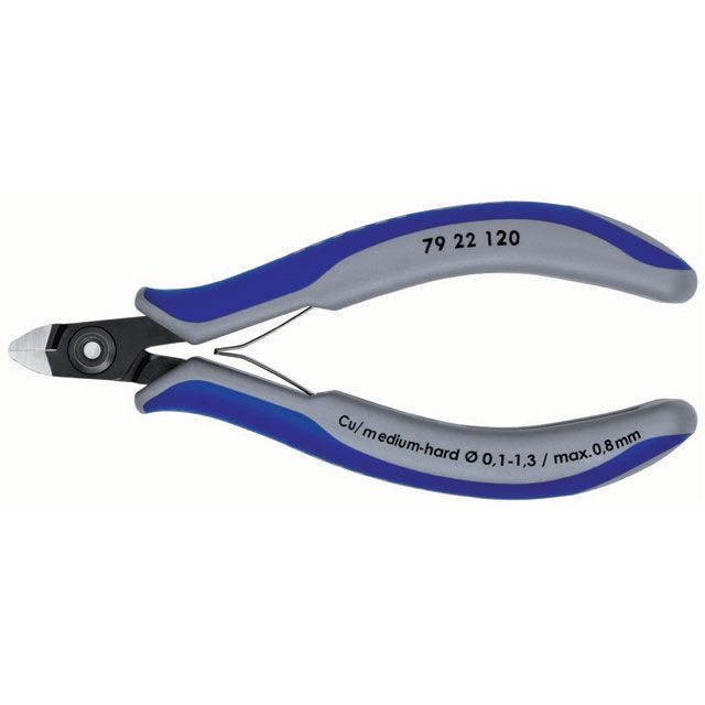 ●メーカー名：クニペックス / KNIPEX●商品名：7922-120 エレクトロニクスニッパー●メーカー品番：・7922-120●JANコード：4003773061427商品の保証は、メーカー保証書の内容に準じます。仕様■切断能力（軟線・...