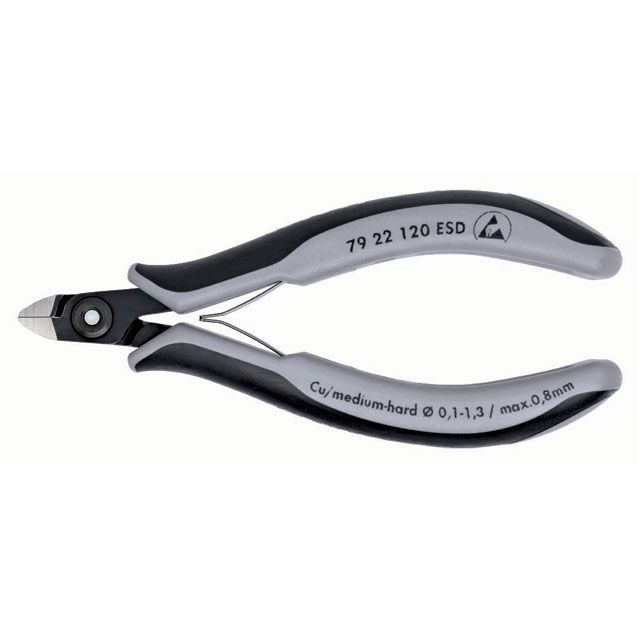 ●メーカー名：クニペックス / KNIPEX●商品名：7922-120ESD エレクトロニクスニッパー●メーカー品番：・7922-120ESD●JANコード：4003773061618商品の保証は、メーカー保証書の内容に準じます。仕様■切断...