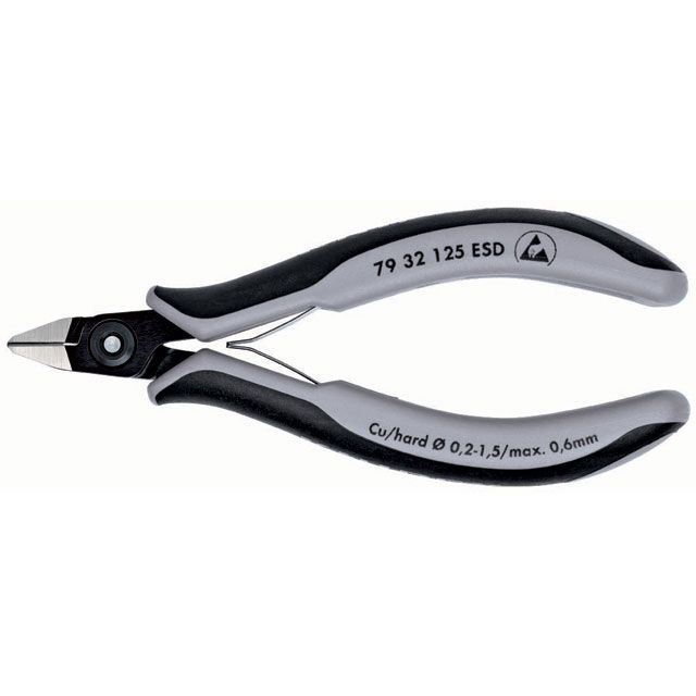 ●メーカー名：クニペックス / KNIPEX●商品名：7932-125ESD エレクトロニクスニッパー●メーカー品番：・7932-125ESD●JANコード：4003773061557商品の保証は、メーカー保証書の内容に準じます。仕様■切断...