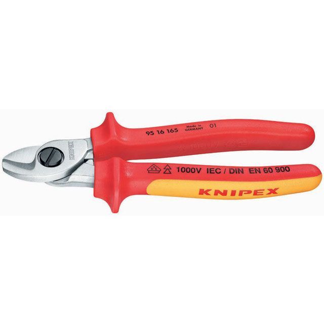 ●メーカー名：クニペックス / KNIPEX●商品名：9516-165 絶縁ケーブルカッター 1000V（SB）●メーカー品番：・9516-165●JANコード：4003773030263商品の保証は、メーカー保証書の内容に準じます。●仕様...