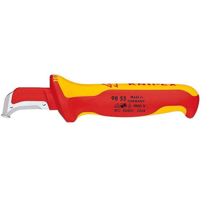 ●メーカー名：クニペックス / KNIPEX●商品名：9855 絶縁ケーブルナイフ 1000V（SB）●メーカー品番：・9855●JANコード：4003773030294商品の保証は、メーカー保証書の内容に準じます。●サイズ全長：155mm...
