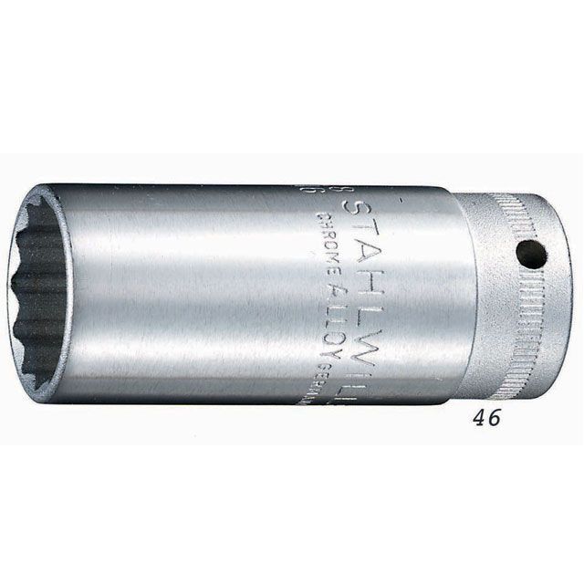 ●メーカー名：スタビレー / STAHLWILLE●商品名：46-18（3/8SQ） ディープソケット（12角）●メーカー品番：46-18●JANコード：4018754002245商品の保証は、メーカー保証書の内容に準じます。●仕様■サイズ...
