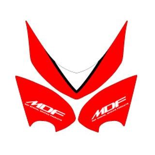 ●メーカー名：エムディーエフ / MDF●商品名：YZF-R6（06-07） グラフィックキット ストロボモデル レッドタイプ●タイプ：フロントフェンダーセット・タイプ：コンプリートセットはこちら・タイプ：フロントサイドセットはこちら・タイ...
