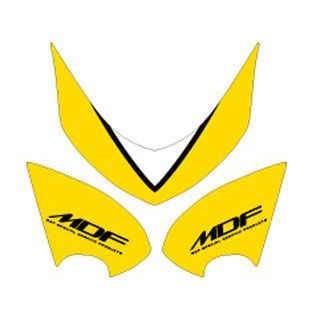 ●メーカー名：エムディーエフ / MDF●商品名：YZF-R6（08-16） グラフィックキット ストロボモデル 車体色：ブラック用パンプキンイエロータイプ●タイプ フロントフェンダーセット・タイプ：コンプリートセットはこちら・タイプ：フロ...