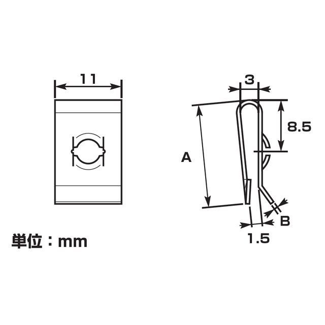 ●メーカー名：キタココンビニパーツ / K-CON●商品名：クリップナット（ホンダtype/タッピング用） M5●メーカー品番：0900-059-00015●JANコード：4990852077618商品の保証は、メーカー保証書の内容に準じま...