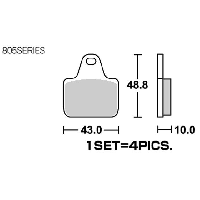●メーカー名：エスビーエス / SBS●商品名：ブレーキパッド 805DC レーシング（デュアルカーボン）●メーカー品番：777-0805081●JANコード：4990852048366商品の保証は、メーカー保証書の内容に準じます。●パッド...
