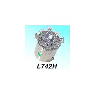 ●メーカー名：エム＆エイチ / M&H(エムアンドエイチ)●商品名：L742H ピン式口金タイプ BA15S型 12V0.85W●カラー レッド・カラー：ホワイトはこちら・カラー：ブルーはこちら・カラー：グリーンはこちら●メーカー品番：L7...