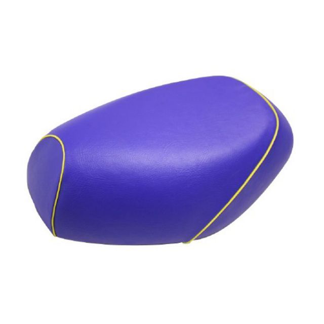 ●メーカー名：グロンドマン / Grondement●商品名：スーナー50SS/Z/100ZZ 国産シートカバー 青●タイプ 張替 仕様 黄パイピング・タイプ：張替 仕様：黒ステッチはこちら・タイプ：張替 仕様：黒ダブルステッチはこちら・タ...