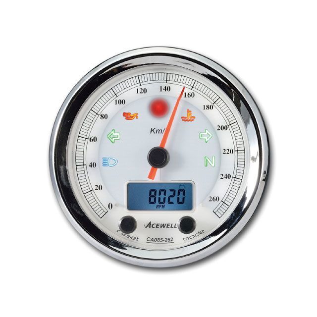 ●メーカー名：エースウェル / ACE WELL(エービーシー)●商品名：CA085-212 多機能デジタルメーター 210Km/H●カラー：ホワイトパネル・カラー：ブラックパネルはこちら●メーカー品番：CA085-212-W●JANコード...
