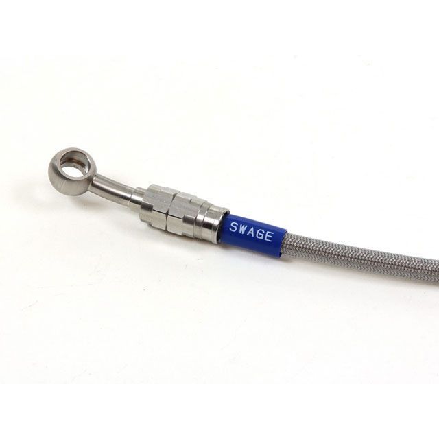 ●メーカー名：スウェッジラインプロ / SWAGE-LINE PRO●商品名：フロントホースキット トライピース●ホースエンド ステンレス ホースカラー クリア・ホースエンド：ステンレス ホースカラー：ブラックはこちら・ホースエンド：レッド...