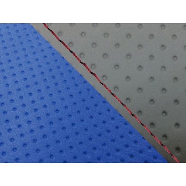 ●メーカー名：グロンドマン / Grondement●商品名：YZF-R1ダブル（リア側） 国産シートカバー エンボス灰＆エンボス青●タイプ：張替 仕様：赤ステッチ・タイプ：張替 仕様：黒ステッチはこちら・タイプ：張替 仕様：黒ダブルステッ...
