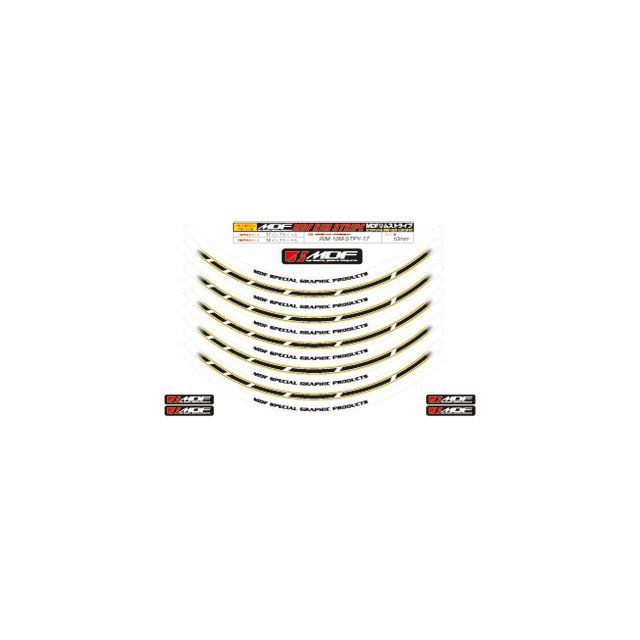 ●メーカー名：エムディーエフ / MDF●商品名：ストロボリムストライプ●ライン幅 10ミリ カラー パンプキンイエロータイプ ホイールサイズ 17インチ●メーカー品番：RIM-10M-STPY-17●JANコード：458039417126...