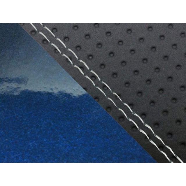 ●メーカー名：グロンドマン / Grondement●商品名：CBR1000RR（SC57） 国産シートカバー 張替 エンボス黒＆エナメルメタリック青●仕様：透明ダブルステッチ 適合：ダブル（リア側）●メーカー品番：GH5575HC857S...