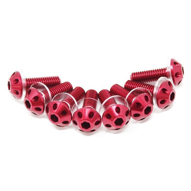 ●メーカー名：SPEEDRA(スピードラ)●商品名：アルミ削り出しスクリーンボルト 8本セット●カラー レッド・カラー：ブラックはこちら・カラー：チタンはこちら・カラー：ゴールドはこちら・カラー：ブルーはこちら・カラー：グリーンはこちら●メ...