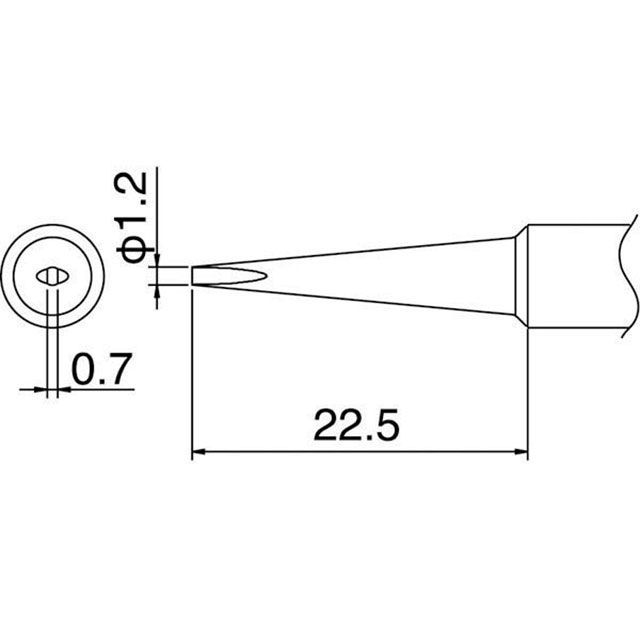 ●メーカー名：白光 / HAKKO(ハッコー)●商品名：T18-DL12 こて先/1.2DL型●メーカー品番：T18-DL12●JANコード：4962615036873商品の保証は、メーカー保証書の内容に準じます。適用製品品番：FX8801...