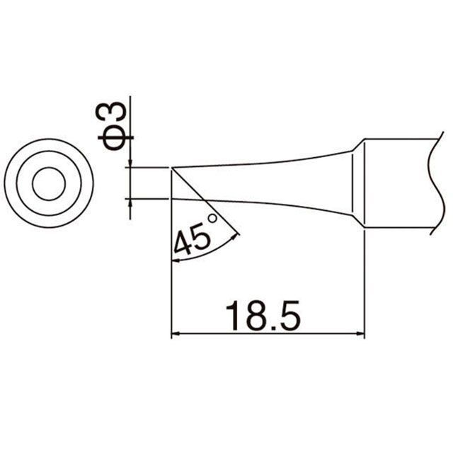 ●メーカー名：白光 / HAKKO(ハッコー)●商品名：T19-C3 こて先/3C型●メーカー品番：T19-C3●JANコード：4962615038761商品の保証は、メーカー保証書の内容に準じます。適用製品品番：FX601-01 / FX...