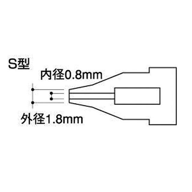 ●メーカー名：ハッコー / HAKKO●商品名：A1002 ノズル/0.8MM S型●メーカー品番：A1002●JANコード：4962615005978商品の保証は、メーカー保証書の内容に準じます。●適用製品品番：808 / 809●仕様ノ...