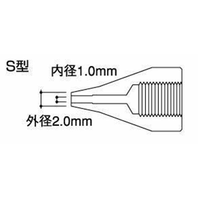 ●メーカー名：白光 / HAKKO(ハッコー)●商品名：A1499 ノズル 1.0MM S型●メーカー品番：A1499●JANコード：4962615010132商品の保証は、メーカー保証書の内容に準じます。仕様815／816仕様ノズル内径（...