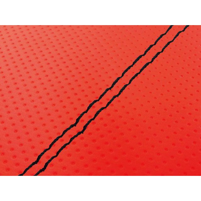 ●メーカー名：グロンドマン / Grondement●商品名：DJ-1（AF12-MF/MSG/MG） 国産シートカバー 張替 フルエンボスレッド●仕様 黒ダブルステッチ・仕様：黄パイピングはこちら・仕様：黒ステッチはこちら・仕様：黒パイピ...