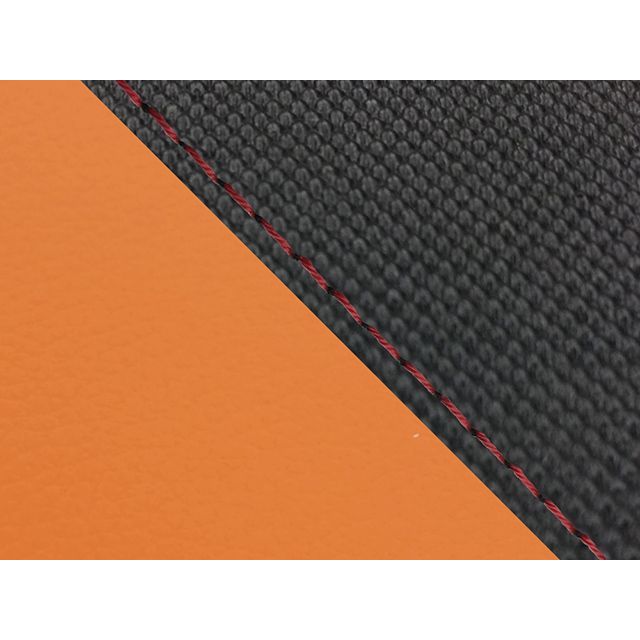 ●メーカー名：グロンドマン / Grondement●商品名：FZ1 フェザー（10年〜）シングル（フロント側） グロンドマン国産シートカバー 張替（スベラーヌブラック・オレンジ）●仕様 赤ステッチ・仕様：透明ステッチはこちら・仕様：黒ステ...