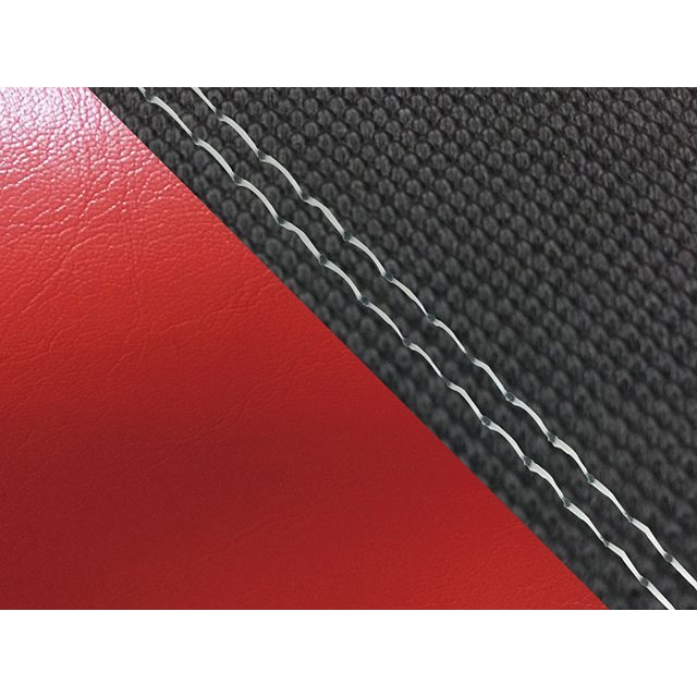 ●メーカー名：グロンドマン / Grondement●商品名：FZ1 フェザー（10年〜）タンデム（リア側） グロンドマン国産シートカバー 張替（スベラーヌブラック・赤）●仕様 透明ダブルステッチ・仕様：透明ステッチはこちら・仕様：黒ステッ...