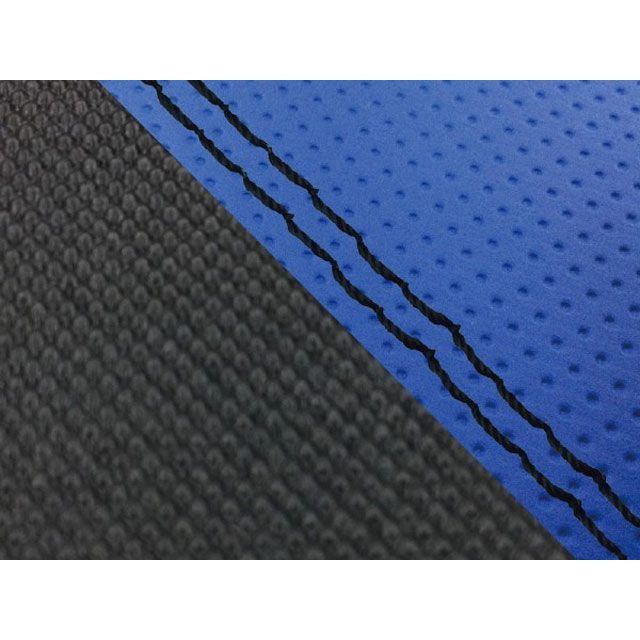 ●メーカー名：グロンドマン / Grondement●商品名：グロム 国産シートカバー エンボスブルー＆スベラーヌブラック●タイプ 張替 仕様 黒ダブルステッチ・タイプ：張替 仕様：黒ステッチはこちら・タイプ：張替 仕様：赤ステッチはこちら...