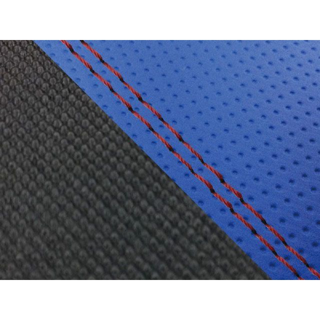 ●メーカー名：グロンドマン / Grondement●商品名：グロム 国産シートカバー エンボスブルー＆スベラーヌブラック●タイプ 張替 仕様 赤ダブルステッチ・タイプ：張替 仕様：黒ステッチはこちら・タイプ：張替 仕様：黒ダブルステッチは...