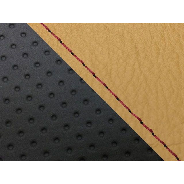 ●メーカー名：グロンドマン / Grondement●商品名：グロム 国産シートカバー 黄土色＆エンボス黒●タイプ 被せ 仕様 赤ステッチ・タイプ：張替 仕様：黒ステッチはこちら・タイプ：張替 仕様：黒ダブルステッチはこちら・タイプ：張替 ...