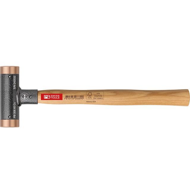 ●メーカー名：PBスイスツールズ / PBSWISSTOOLS(ピービースイスツールズ)●商品名：306-32CU 無反動銅ハンマー●メーカー品番：・306.32CU●JANコード：7610733266883商品の保証は、メーカー保証書の内...