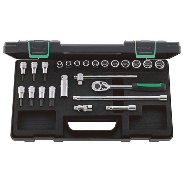 ●メーカー名：スタビレー / STAHLWILLE●商品名：45/49/19/5KN（3/8SQ）ソケットレンチセット（96021223）●メーカー品番：・45/49/19/5KN●JANコード：4018754260447商品の保証は、メー...
