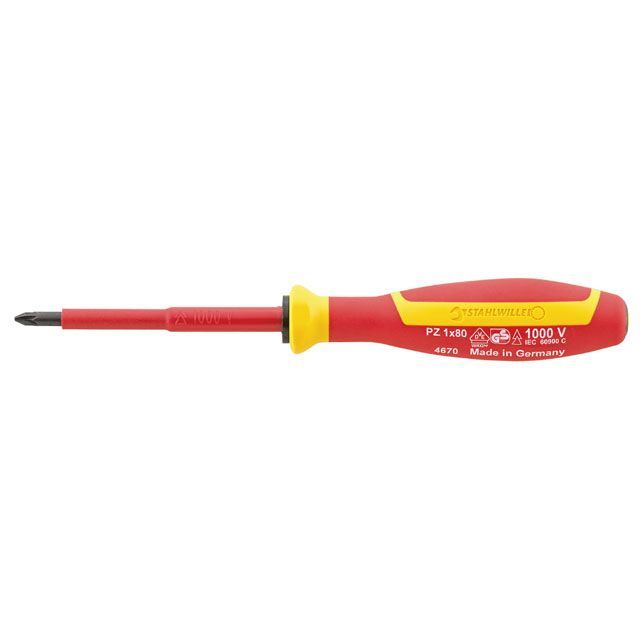 ●メーカー名：スタビレー / STAHLWILLE●商品名：4670VDE-1 絶縁ポジドライバー ＃1（46703001）●メーカー品番：・4670VDE-1N●JANコード：4018754279111商品の保証は、メーカー保証書の内容に...