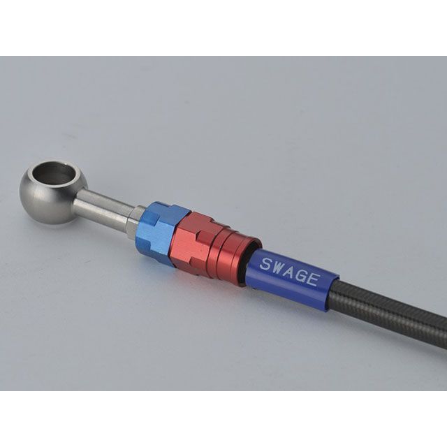 ●メーカー名：スウェッジラインプロ / SWAGE-LINE PRO●商品名：リアブレーキホースキット（レッド＆ブルー）●ホースカラー ブラック・ホースカラー：クリアはこちら●メーカー品番：SAPB0032R●JANコード：45499505...