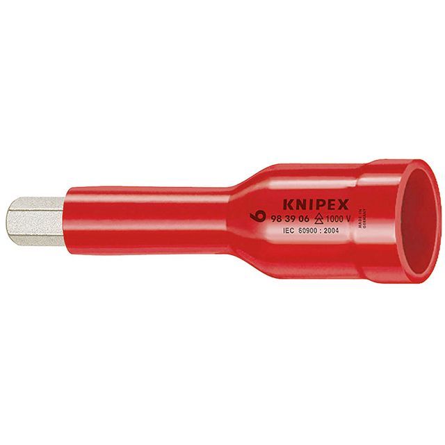 ●メーカー名：クニペックス / KNIPEX●商品名：9839-08（3/8SQ）絶縁ヘキサゴンソケット 1000V●メーカー品番：・9839-08●JANコード：4003773020790商品の保証は、メーカー保証書の内容に準じます。質量...